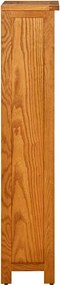 Knihovna se 4 policemi 45 x 22 x 110 cm masivní dubové dřevo 331740
