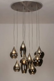 Závěsné svítidlo do obývacího pokoje Loft Lanterne Champagne Douglass Big