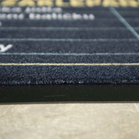 Mercury Flooring, Rohožka Čekací doba 40x60 cm - na ven i na doma, 40x60, černá