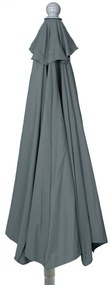 Slunečník půlkruh Parla - polyester/hliník - 270cm antracit bez podstavce