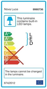 Nova Luce Závěsné LED svítidlo ETERNA, 30W 3000K stmívatelné Barva: Černá
