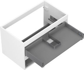 Mexen Box-A, závěsná skříňka 80 cm, 2 zásuvky, bílá matná, 91AX0-0800-470-2-01