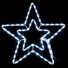 Vánoční LED dekorace, hvězda, blikající, 52cm Barva: Studená bílá