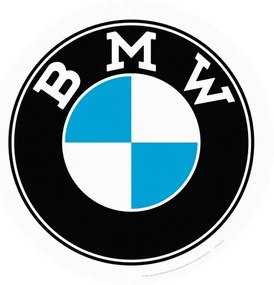 Postershop Plechová cedule: BMW - Logo - 35x35 cm
