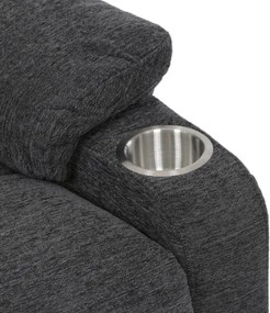 Polohovací křeslo šedé, elektrické TV-S8348 GREY2