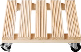 Parkside® Podstavec pod květináč s kolečky (přírodní)