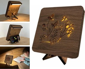 Li-Go "Heřmánek" lampa 19x19cm provedení povrchu: ořech