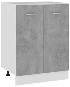 Spodní skříňka betonově šedá 60 x 46 x 81,5 cm dřevotříska