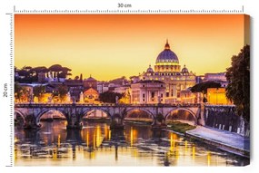 Obraz Řím Ve Večerních Hodinách Nedostatek Nedostatek Plátno Canvas 90x60