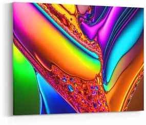 Obraz abstraktní tekoucí barevné sklo
