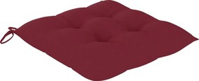 vidaXL Skládací zahradní židle s poduškami 6 ks masivní akácie [3074964] Barva: vínová červená