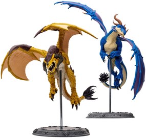 World of warcraft - bronze proto-drake and blue highland drake - akční figurka
