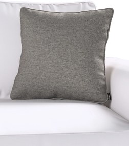 Gabi - potah na polštář šňůrka po obvodu barva šedá látka pletený vzor