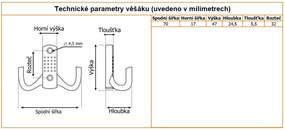 In-Design Nábytkový věšák Jules chrom lesklý malý