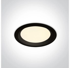 ONE Light 10113UV/B zapuštěné LED svítidlo 10113UV, černé, 13W, 3000K, 4000K, 6000K, 230V, 13,5cm, IP44