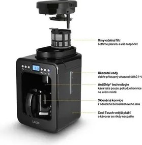 Lauben GrindDrip Coffee Maker 600BB černá / Překapávač na kávu / 600 W