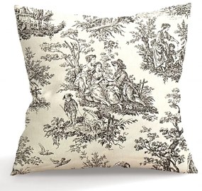 Ervi povlak na polštář Bavlněný - Toile de Jouy
