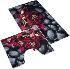 Bellatex 3D tisk sada Červená 60x100 cm, 60x50 cm (SADA)