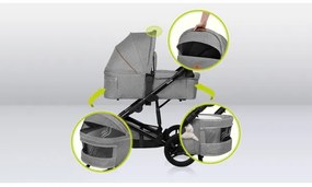 Lionelo - Kombinovaný kočárek 2v1 MARI TOUR Grey Stone