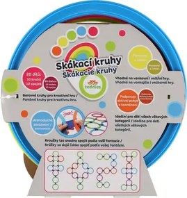 TEDDIES Barevné skákací kruhy / Sada 10 ks / 5 barev / O 27 cm / od 3