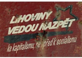 Cedule Lihoviny vedou nazpět