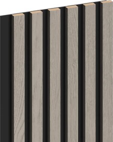 Mexen Lam-B, akustické stěnové lamely 275 × 30 cm, HDF deska 4 mm, technická dýha, dub popelavý, S100-275307-3015-005