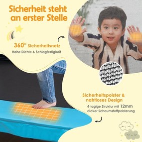 Costway 3-in-1 Dětská trampolína s houpačkou a horizontální tyčí