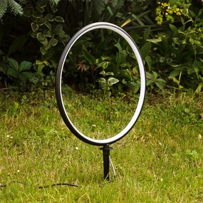 Exteriérové ​​solární zapichovací svítidlo Rings, 2x LED 1,5w, černá