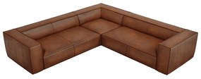 Koňakově hnědá kožená rohová pohovka (variabilní) Madame – Windsor &amp; Co Sofas