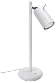 Stolní lampa Ring, 1x bílé kovové stínítko
