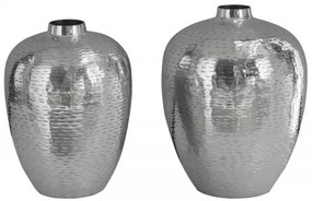 Noble Home 2 dílný set stříbrných váz Oriental 31 cm