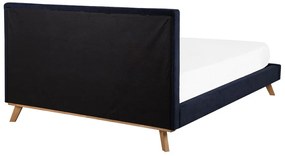 Manželská postel 180 cm TALLE (s roštem) (modrá). 1007532