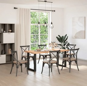 vidaXL Nohy k jídelnímu stolu ve tvaru U, 2 ks, ocel, 70 x (72-73) cm, ocel [4013185] Barva: Bílá