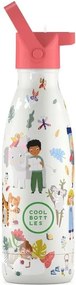 Cool bottles dětská nerezová termolahev kids curious explorers třívrstvá 350 ml 3d