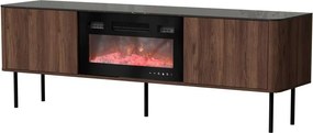 TV stolek Linos I, ořech warmia / černá