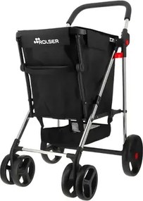 Rolser Basket MF 4Big černá / Nákupní taška na kolečkách / Skládací /