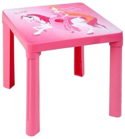 Star plus Dětský zahradní nábytek - Plastový stůl růžový
