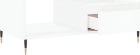 vidaXL Konferenční stolek 90 x 49 x 45 cm kompozitní dřevo [831012] Barva: Bílá