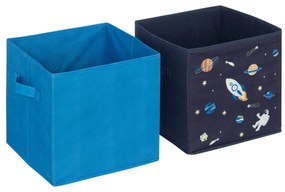 Krabice na hračky pro regál typu kallax SPACE, 2 kusy, 29 x 29 x 29 cm