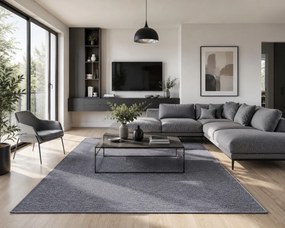 Vopi, Kusový koberec Astra šedá čtverec, 60x60, šedá, chodba / předsíň
