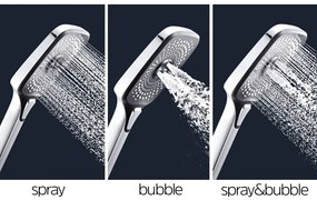 Mereo Dita sprchová souprava nástěnná baterie 150 mm hlavová sprcha s příslušenstvím černá CBE60104SGD
