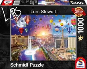 SCHMIDT Puzzle Den a noc: Las Vegas / 1000 dílků / od 12 let