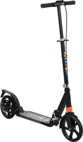 AIYAPLAY Dětská koloběžka s nastavitelnými rukojeťmi, skládací dětská koloběžka pro děti 6-12 let 94 x 36 x 88-103 cm, černá