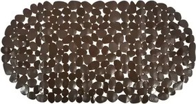 MSV Protiskluzová podložka do vany GALETS hnědá / PVC / 35 x 68 cm