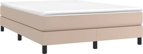 Rám postele s boxspringem cappuccino 140x200 cm umělá kůže 3120705