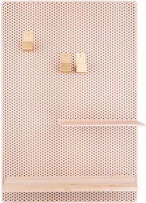 Pískově hnědá kovová nástěnka PT LIVING Perky, 34,5 x 52,5 cm