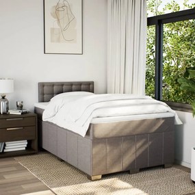 Box spring postel s matrací taupe 120x190 cm textil 3289325