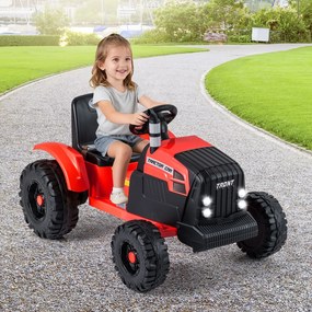 Costway 24 V dětský elektrický traktor s přívěsem elektrické vozidlo