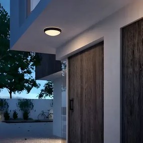 Philips Doris černá / Venkovní přisazené LED svítidlo / 6W / 600 lm /