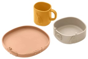 LIEWOOD Dětská jídelní sada Kine Tuscany Rose mix - set 3 ks, multi barva, plast